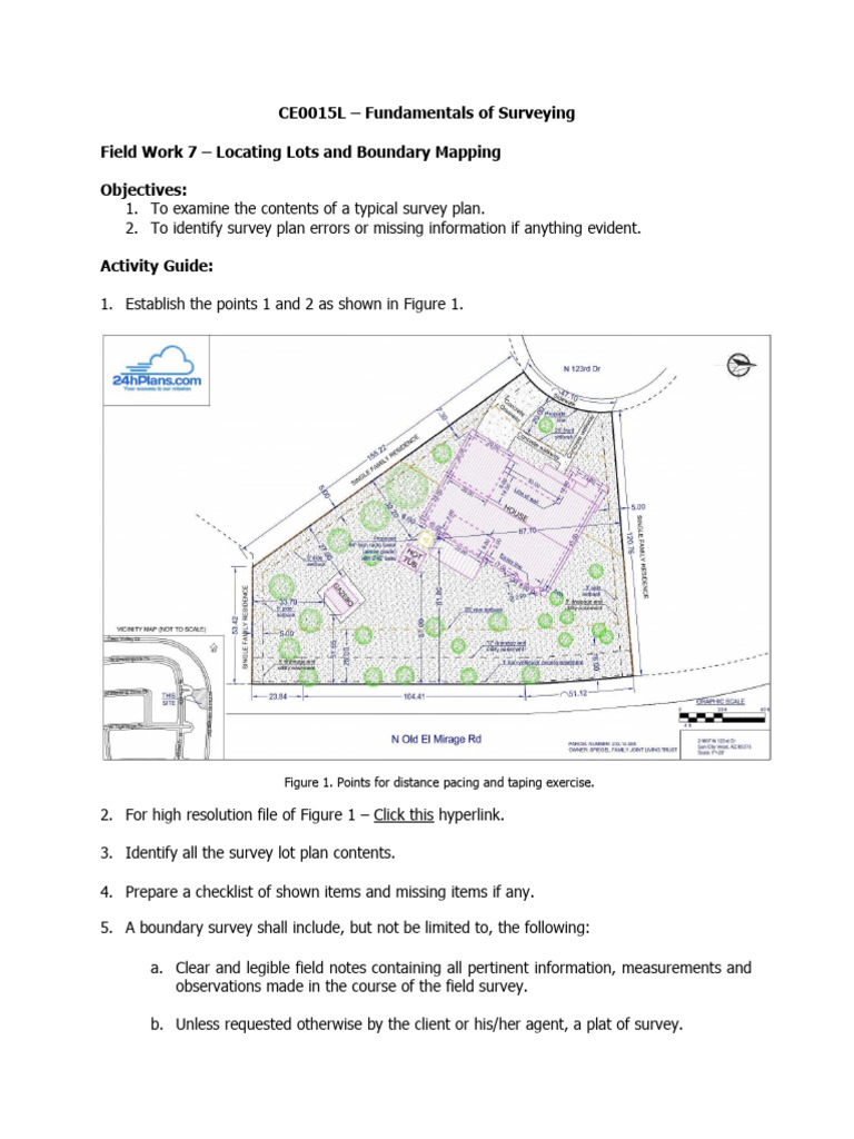 Activity 07 Locating Lots and Boundary Mapping | Download Free PDF ...