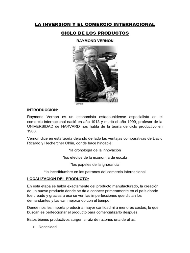 La Inversion y El Comercio Internacional | PDF | Comercio | El comercio ...