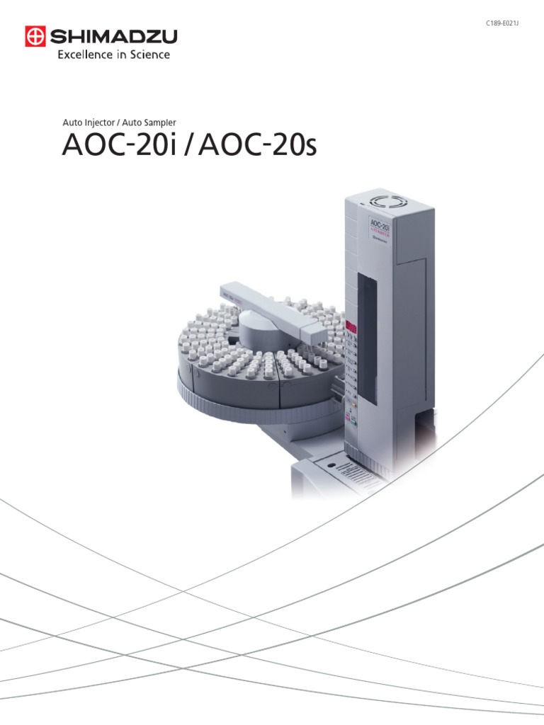 Aoc 20i Aoc 20s Shimadzu | PDF | Gas Chromatography | Syringe