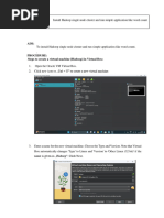 Install Hadoop Single Node Cluster and Run Simple Application Like Word Count | PDF