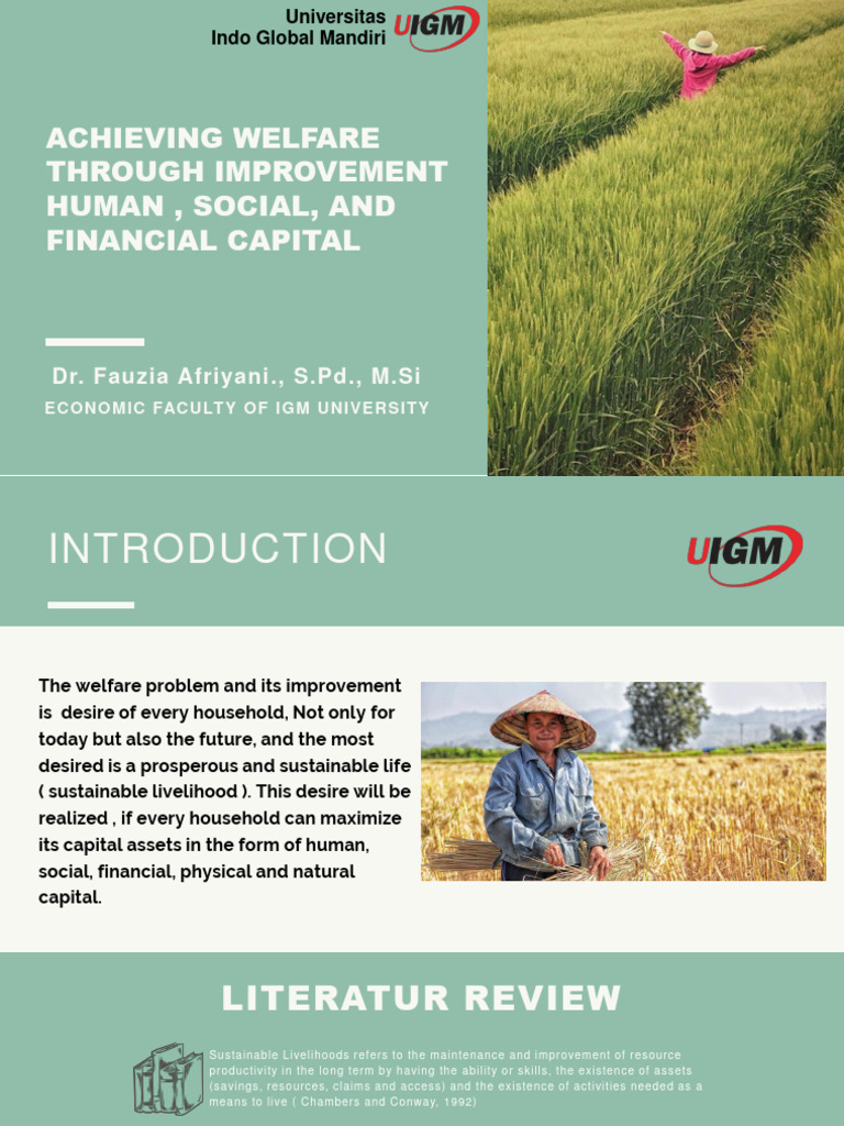 Achieving Welfare Through Improvement Human, Social, and Financial ...