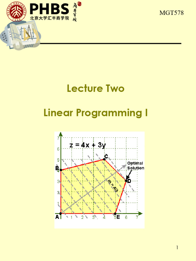Lecture 02 Pdf Linear Programming Mathematical Optimization