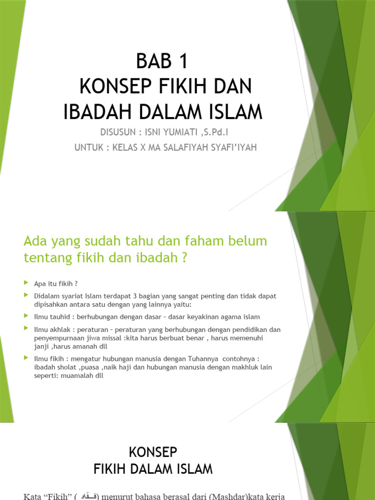 Konsep Fikih Dan Ibadah | PDF