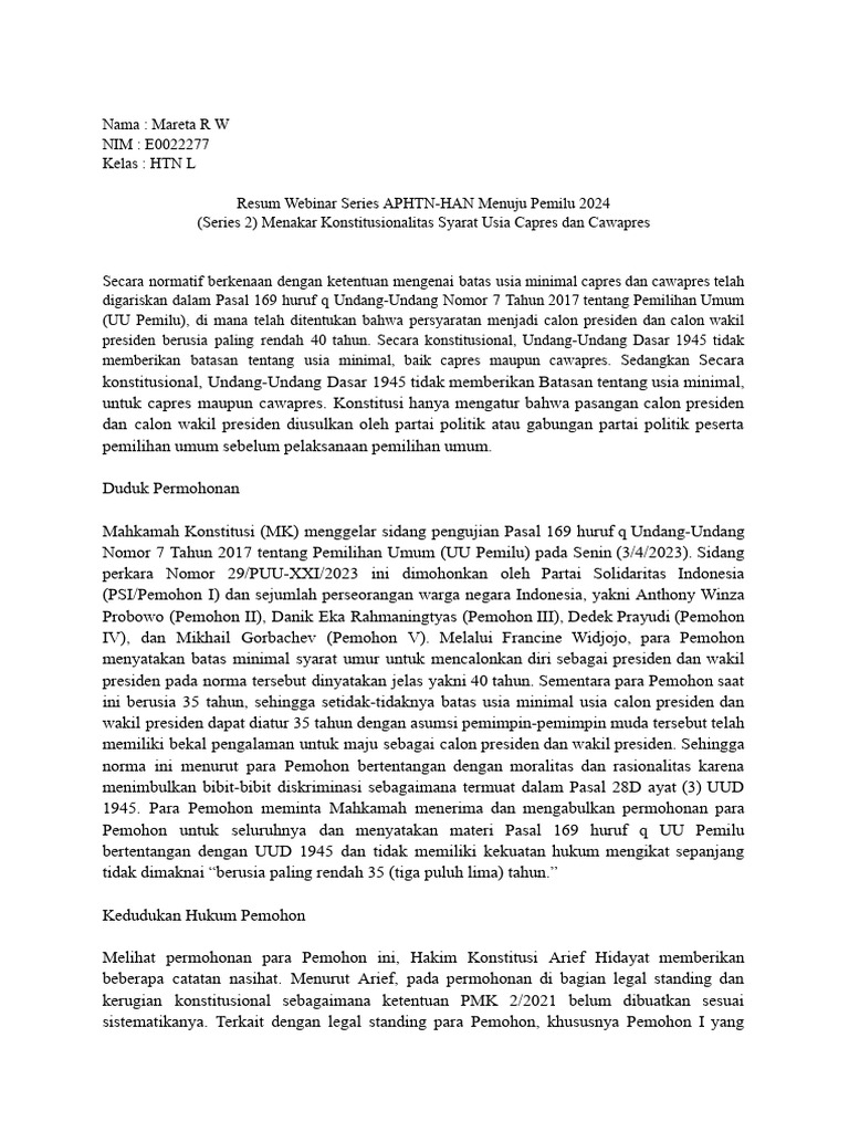 Resume HTN | PDF | Hukum