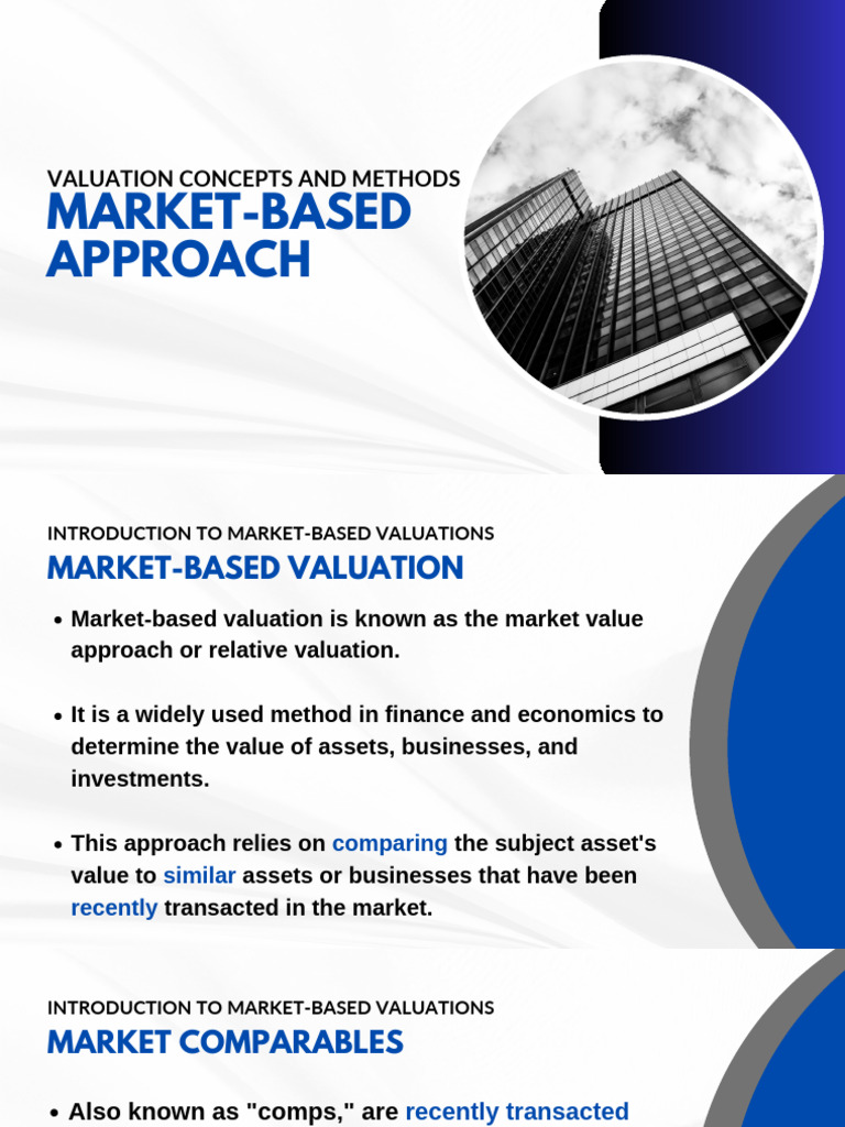 Market-Based Valuation Method - BLK 3 | PDF | Valuation (Finance ...