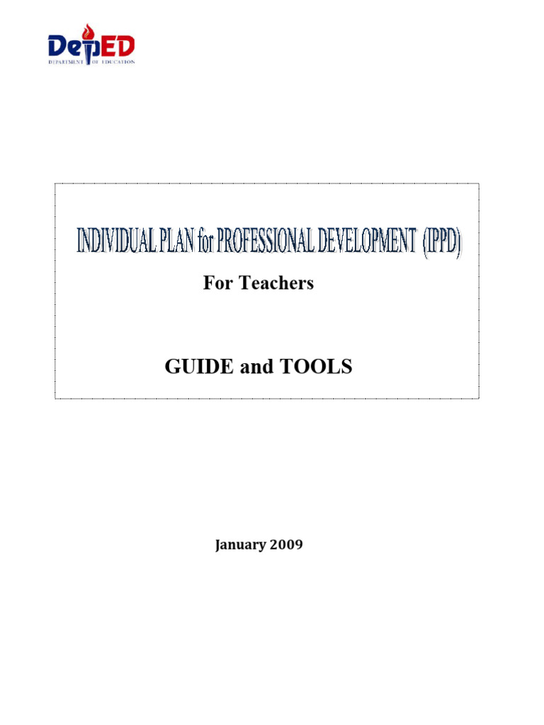 Teacher S Individual Plan For Professional Development Ippd | PDF | Learning | Teachers