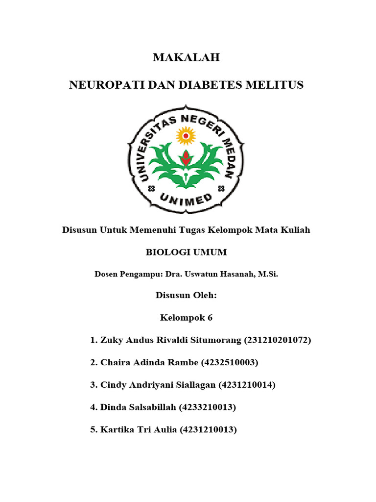 Neuropati Diabetes Melitus Kelompok 6 | PDF Neuropati Diabetes Melitus Kelompok 6 | PDF
