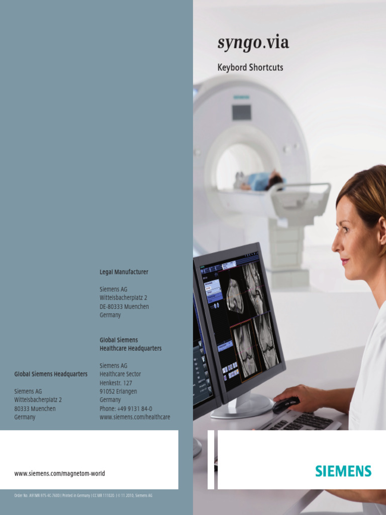 syngo.via Keyboard Shortcuts Guide | PDF | Computer Keyboard | Keyboard ...