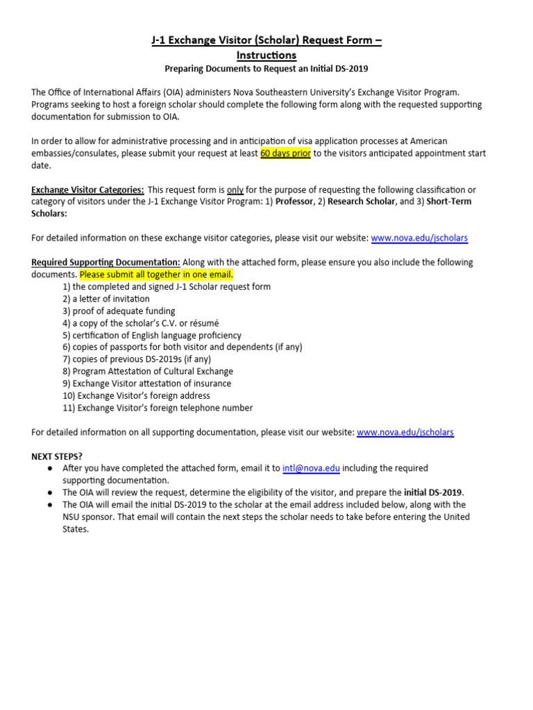 Request Form & Instructions | PDF