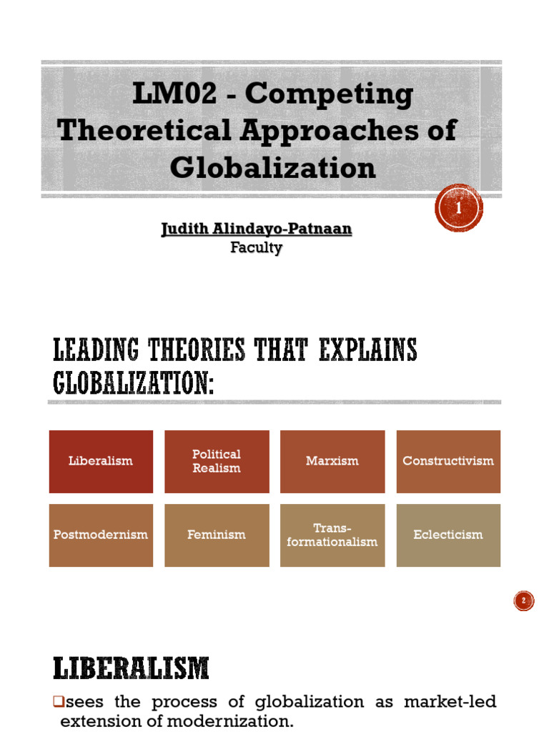 IM02 - Theoretical Approaches of Globalization | PDF | Globalization ...