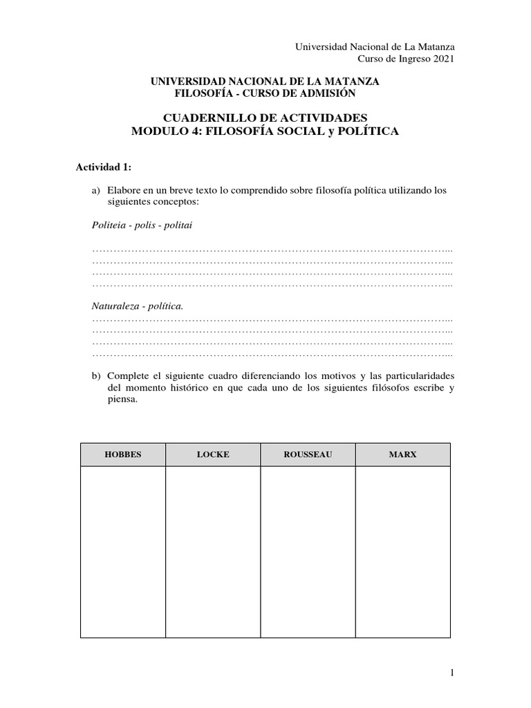 4 Guia de Actividades Modulo 4 | PDF | Jean-Jacques Rousseau | Thomas ... 4 Guia de Actividades Modulo 4 | PDF | Jean-Jacques Rousseau | Thomas ...