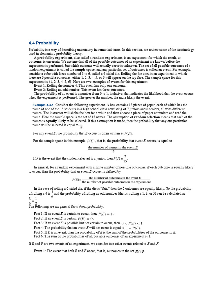 Probability | Download Free PDF | Probability Distribution | Probability