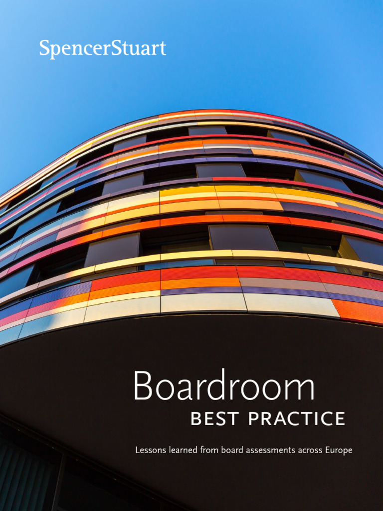 Board Best Practices Pdf Board Of Directors Governance