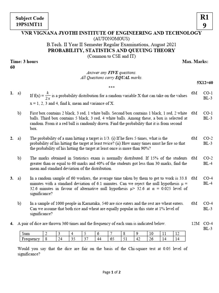 PSQT Ready | PDF | Statistical Significance | Standard Deviation