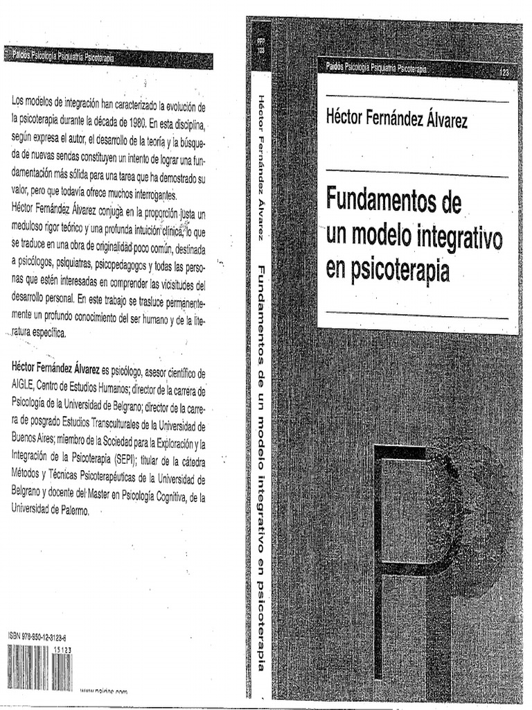 Fundamentos de Un Modelo Integrativo en Psicoterapia | PDF