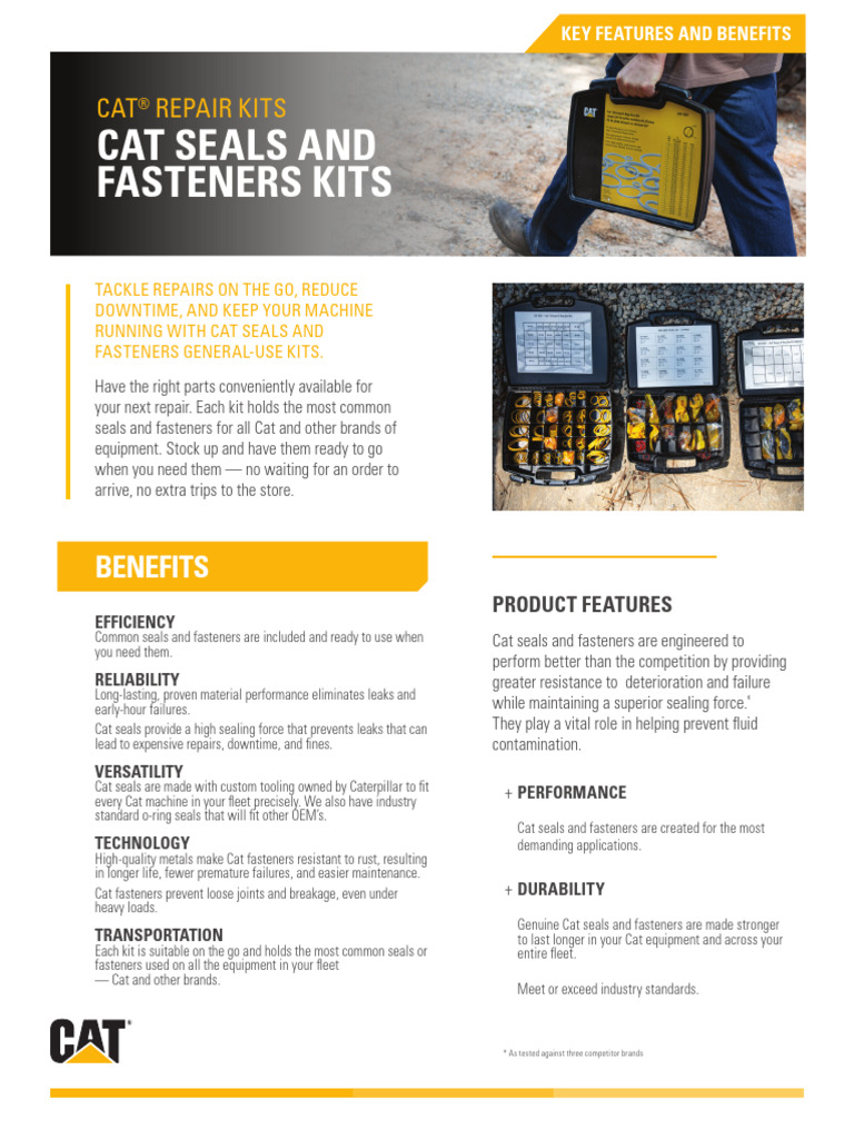 PEDJ1147 Seals and Fastener Kits Key Features (Global) | PDF | Loader ...