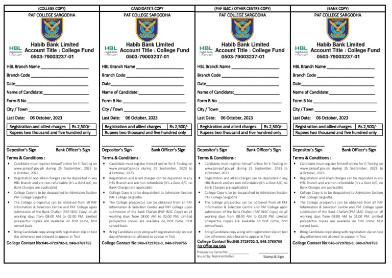 Challan Form Sargodha | Download Free PDF | Personal Finance | Economies