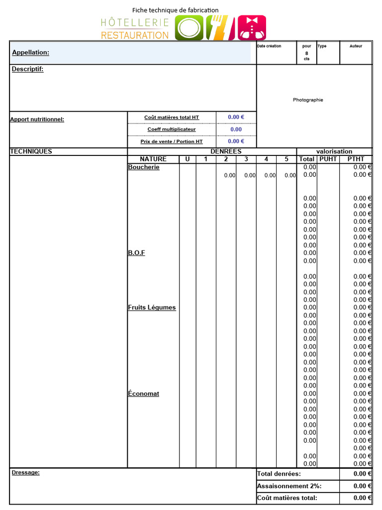 Fiche - Technique Cuisine Vierge | PDF