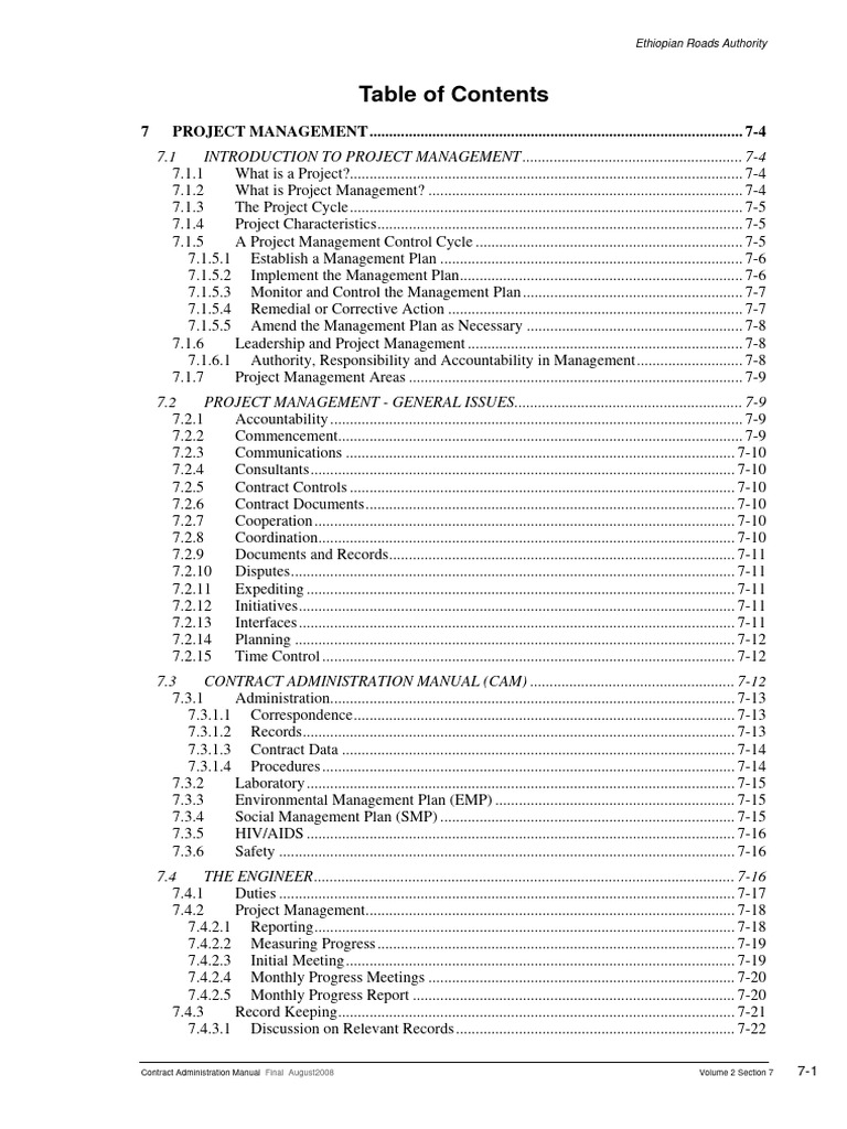ERA Contract Administration Manual | PDF | Project Management | Business
