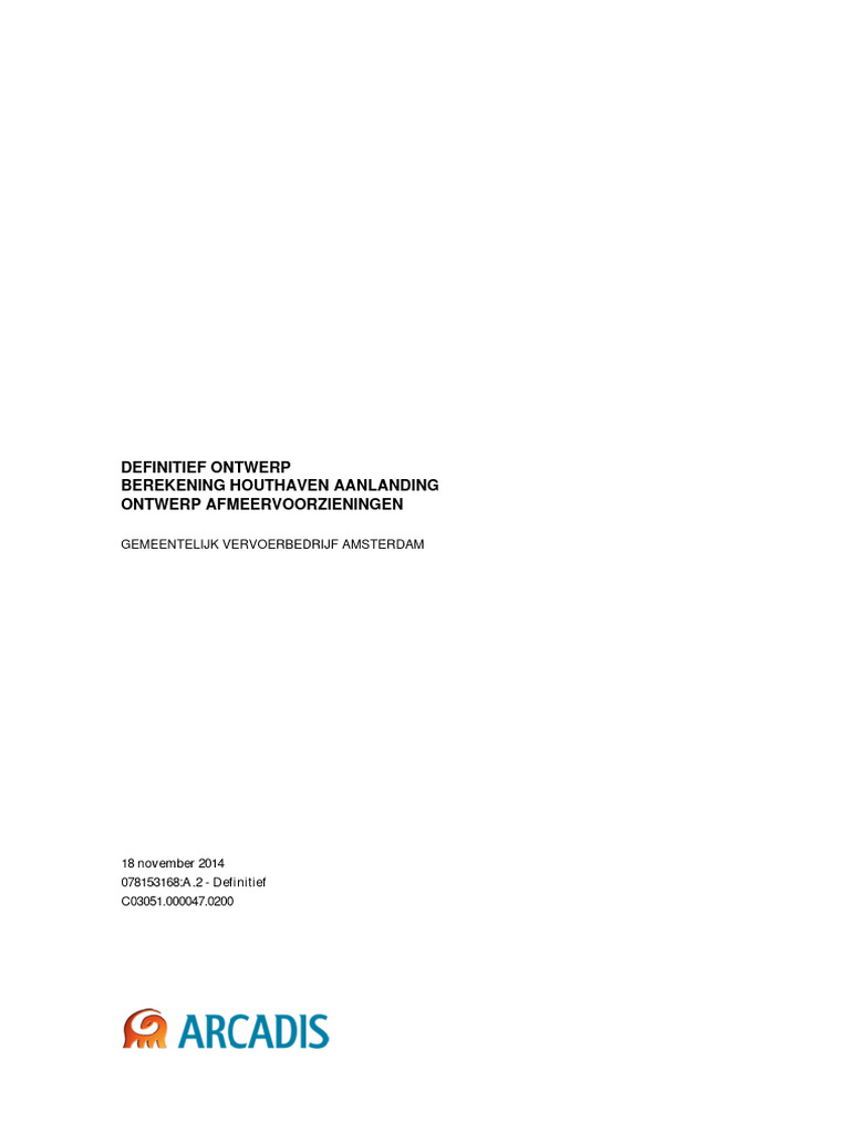 Definitief Ontwerp Berekening Houthaven Aanlanding Ontwerp ...