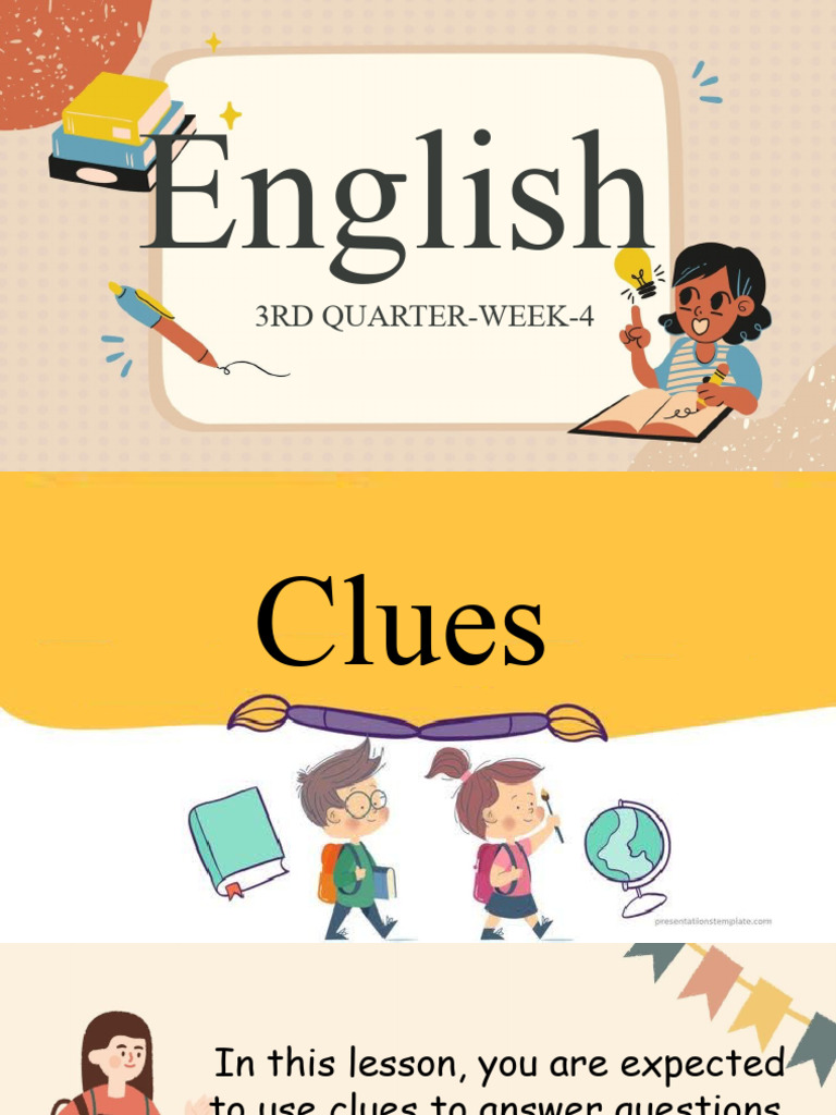 English Q3-Week-1 | PDF | Language Arts & Discipline