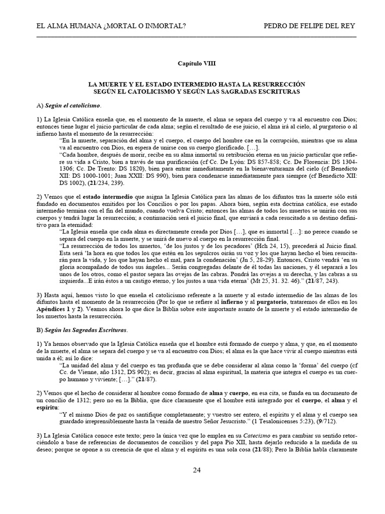 Alma Inmortal en El Cristianismo | PDF | María, madre de Jesús | Alma