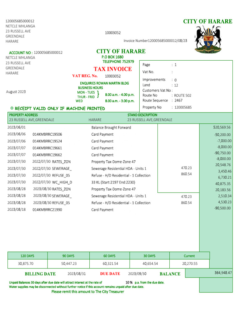 Accounts Receivable Statements | PDF | Accounting | Business