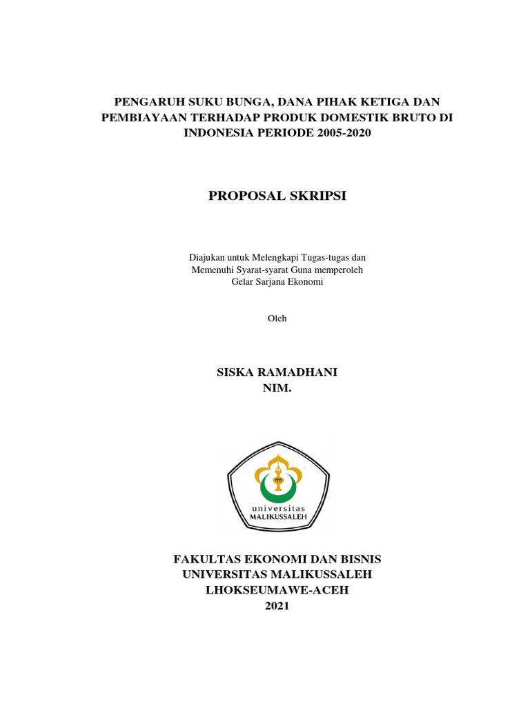 Skripsi Siska | PDF | Pengelolaan Keuangan & Uang | Ilmu Sosial