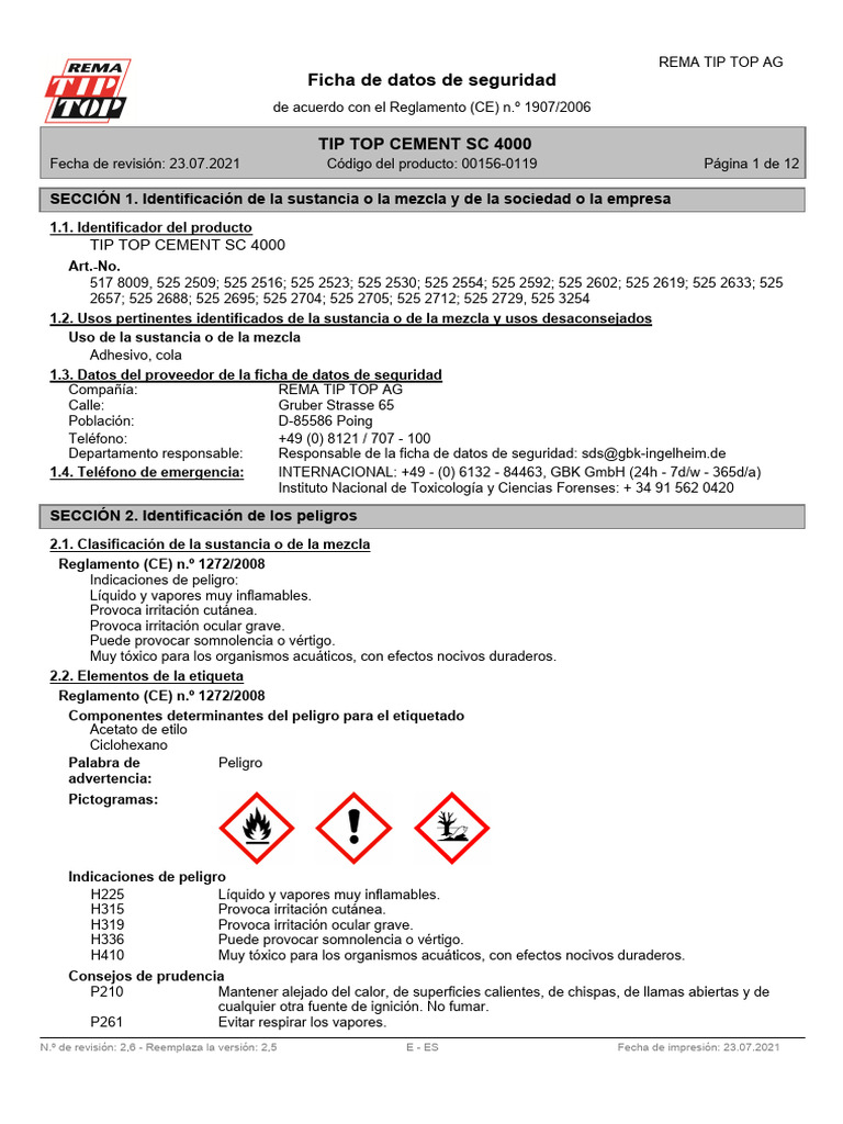 6-Tip Top-Cement SC 4000 0119 | PDF | Agua | Residuos