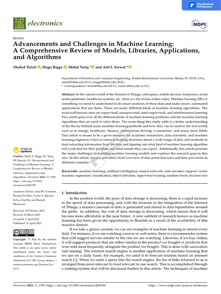 Articulo en Ingles Sobre IA | PDF | Machine Learning | Cluster Analysis