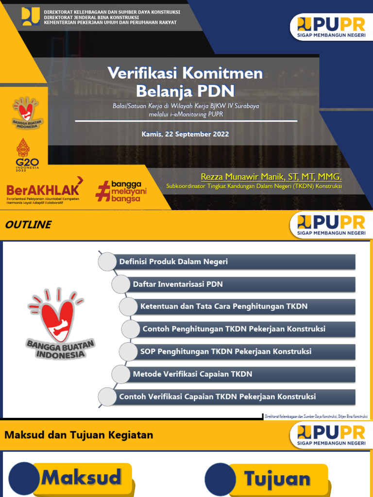 Verifikasi Komitmen Belanja PDN Balai Satker BJKW IV | PDF