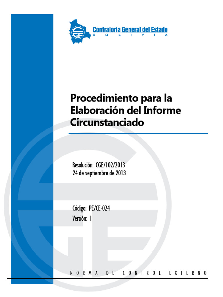 Procedimiento para La Elaboracion Del Informe Circunstanciado | PDF Procedimiento para La Elaboracion Del Informe Circunstanciado | PDF