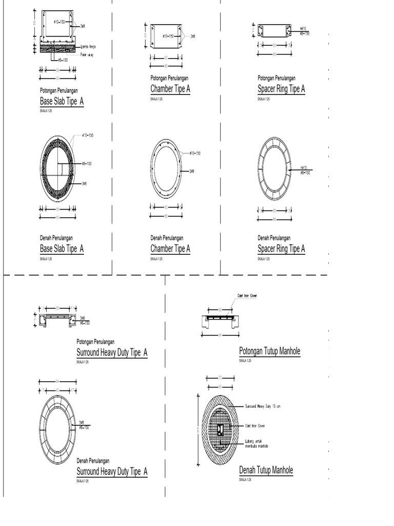 Detail Manhole TABUNG | PDF