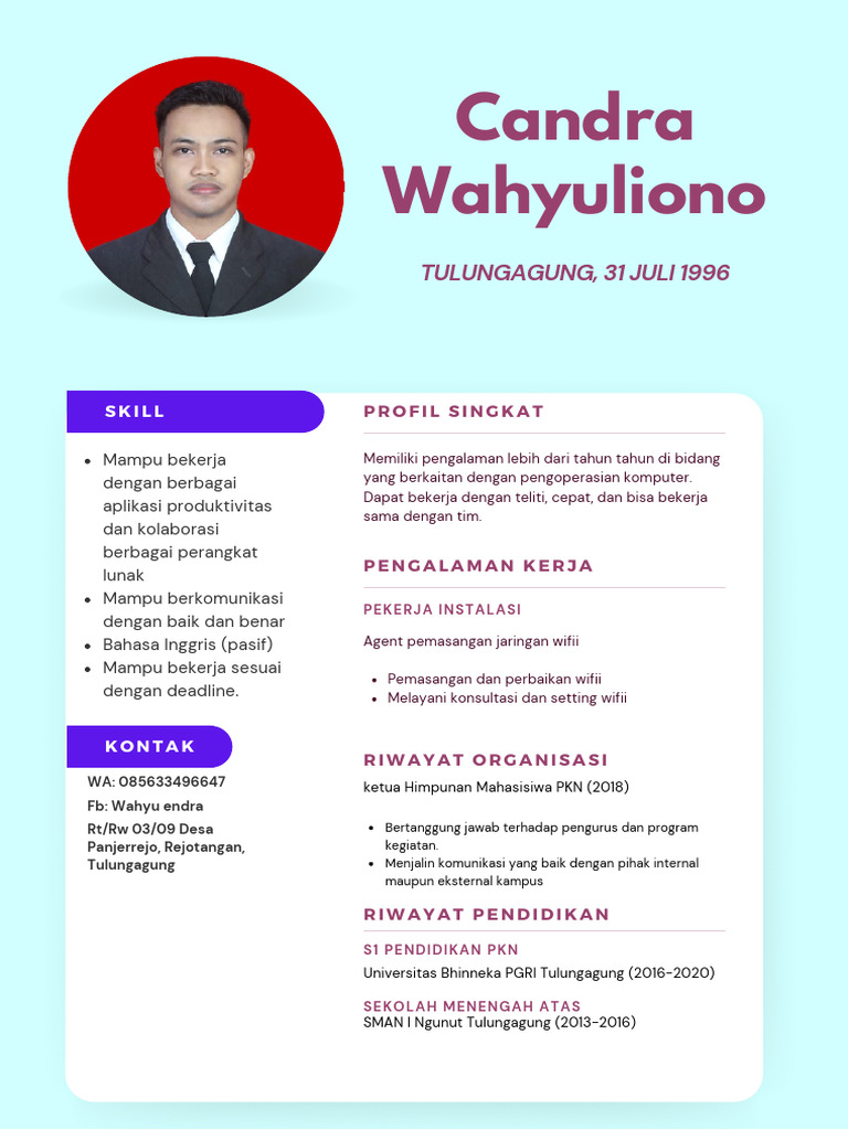 CV Wahyu | PDF