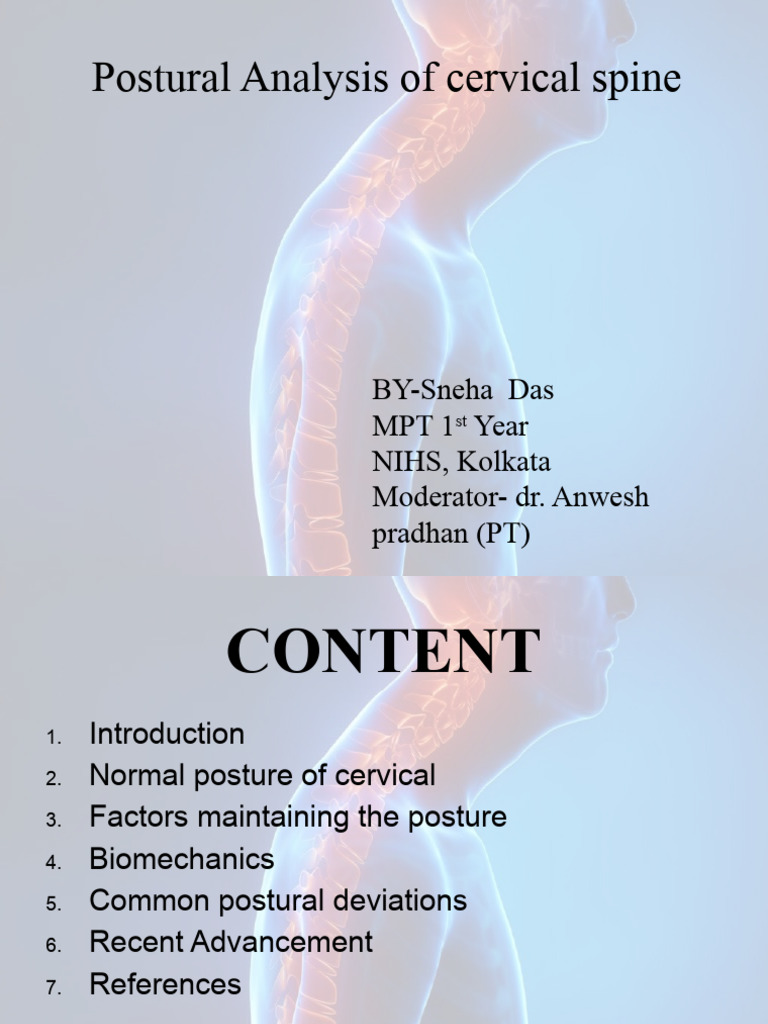 Postural Analysis of Cervical Spine | PDF | Vertebral Column | Anatomical Terms Of Motion