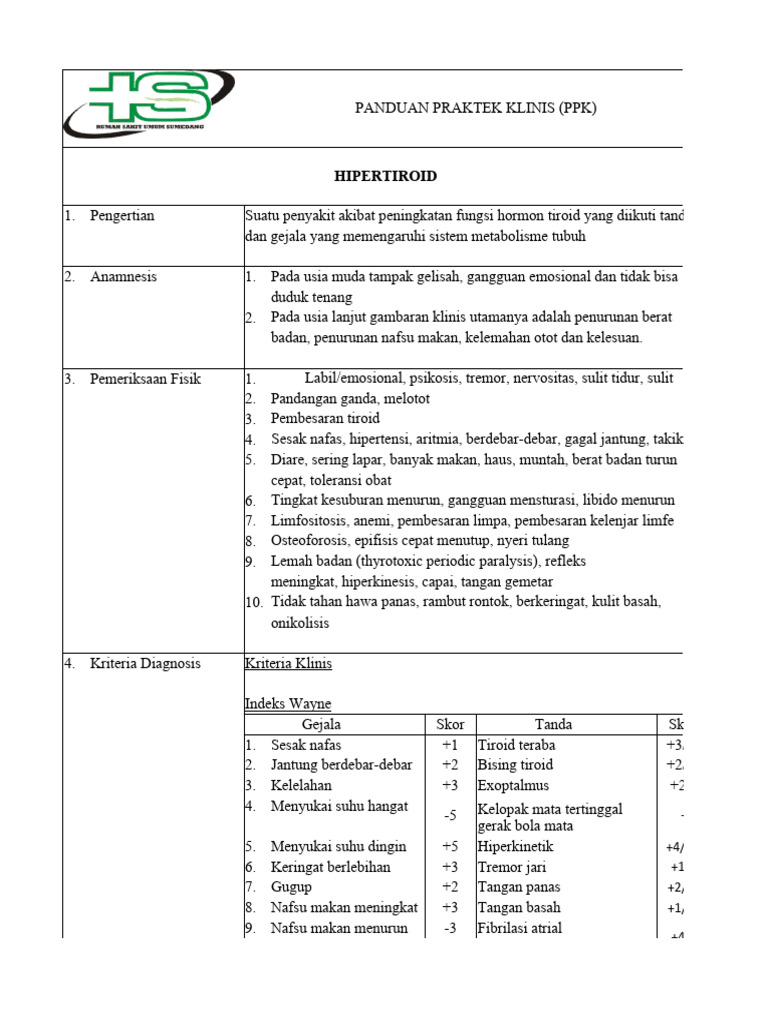 Panduan Praktik Klinis Hipertiroid | PDF | Kesehatan Holistik