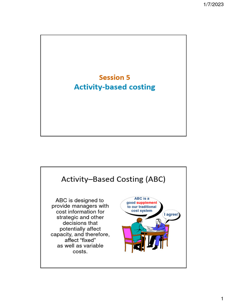 Activity-Based Costing Overview | PDF | Cost Accounting | Business ...