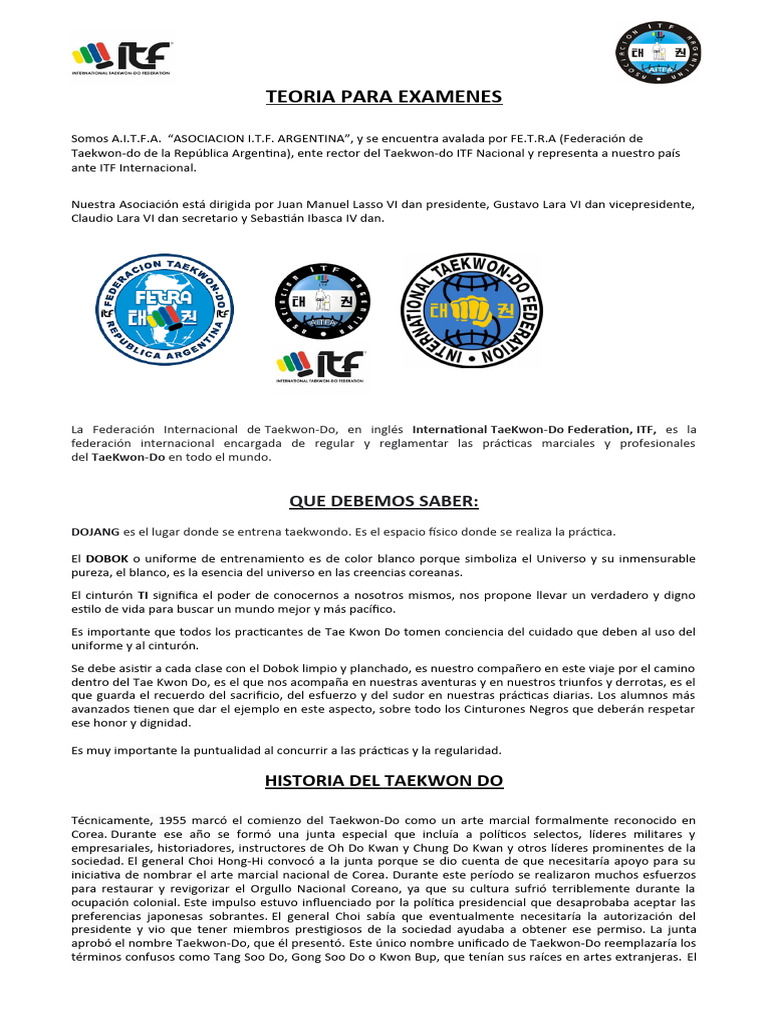 Teoria Gups | PDF | Taekwondo | La columna vertebral