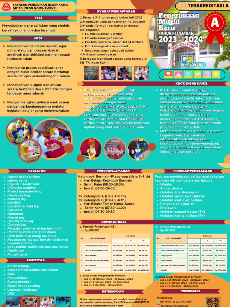 Brosur KB-TK Insan Kamil Bogor 2 | PDF