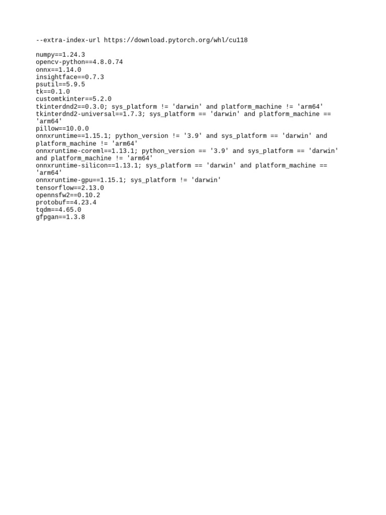 Python Package Dependencies List | PDF