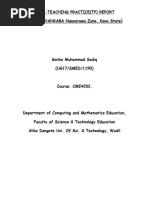 Teaching Practice Report Writing 2021 by MR Nwoanjia John | PDF ...