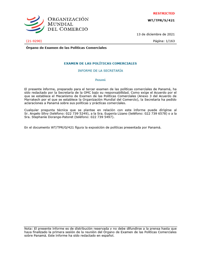 Informe Omc Panama 2021 Pdf Balance Presupuestario Del Gobierno