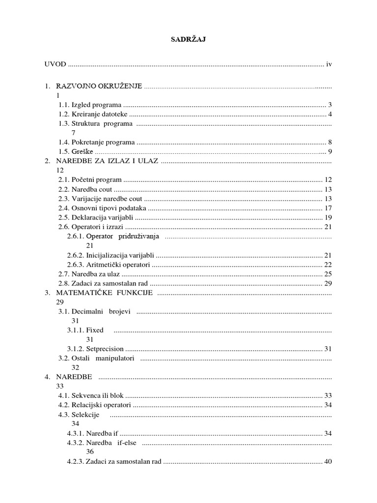 Skripta Za Dodatnu C++ | PDF