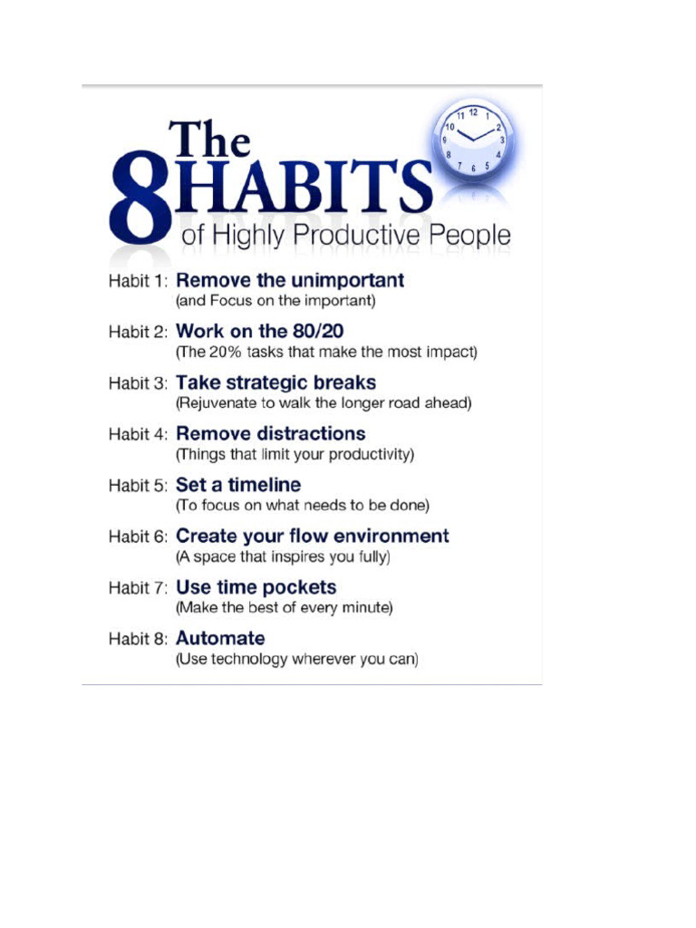 7 Good Habits | PDF