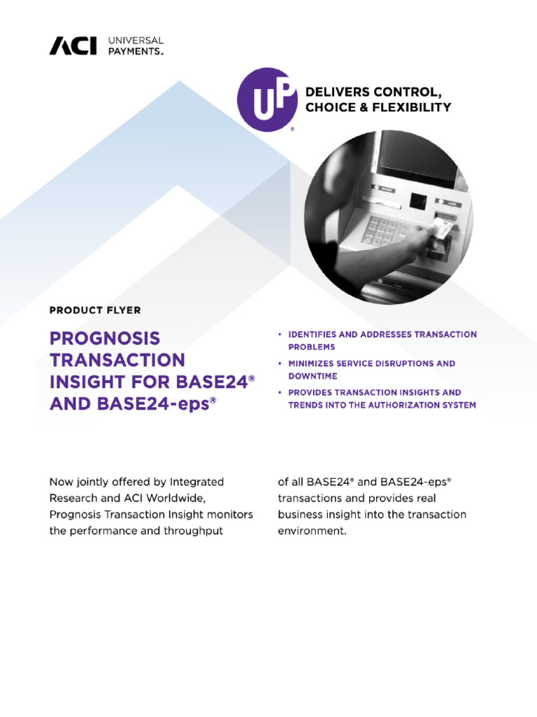 PROGNOSIS TRANSACTION INSIGHT FOR BASE24 AND BASE24-eps - PDF | PDF