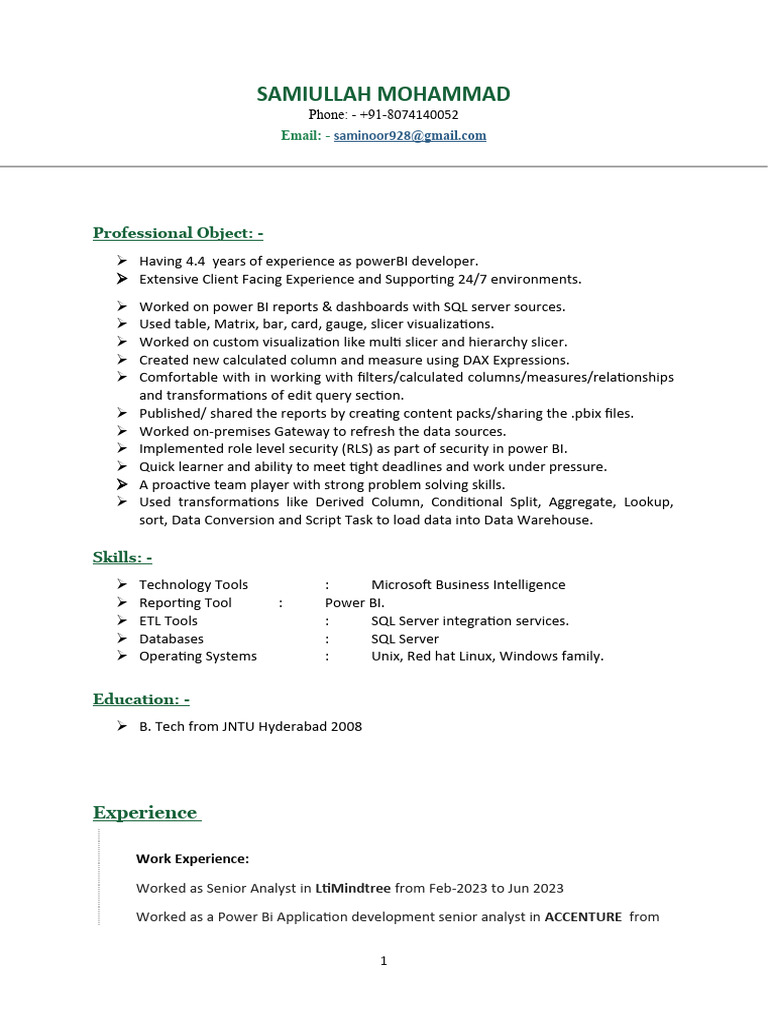Sami PowerBI Datasheet | PDF | Microsoft Sql Server | Information Retrieval
