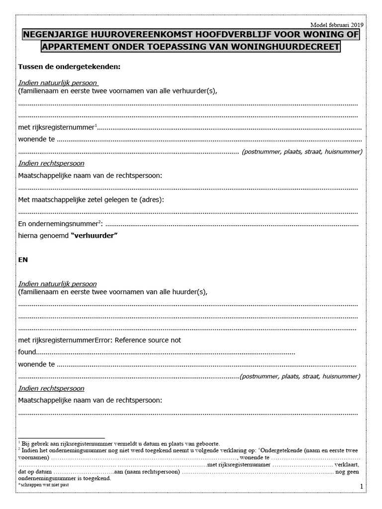 Modelcontract 9 Jaar Feb 2019-2 | PDF