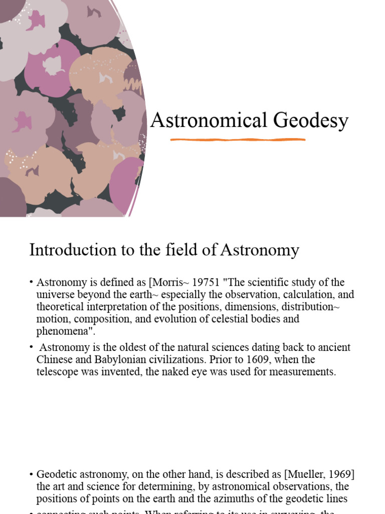 Astronomical Geodesy | PDF | Geodesy | Astronomy