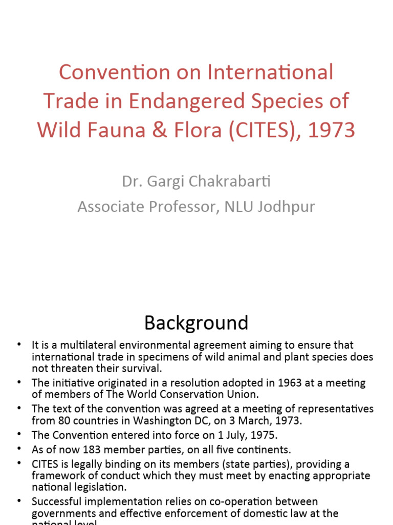 CITES | Download Free PDF | Cites