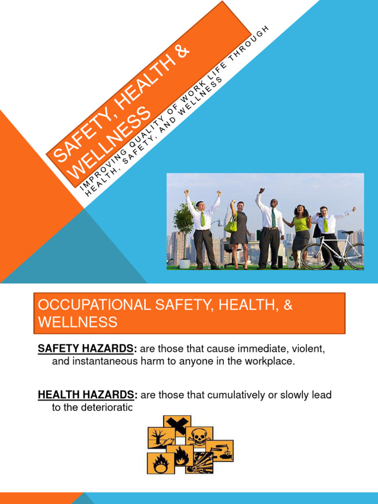 Occupational Safety, Health, and Wellness | PDF
